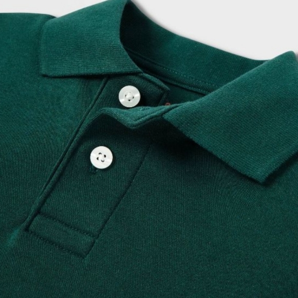 Cat & Jack | Shirts & Tops | Cat Jack Green Uniform Polo Shirt | Poshmark